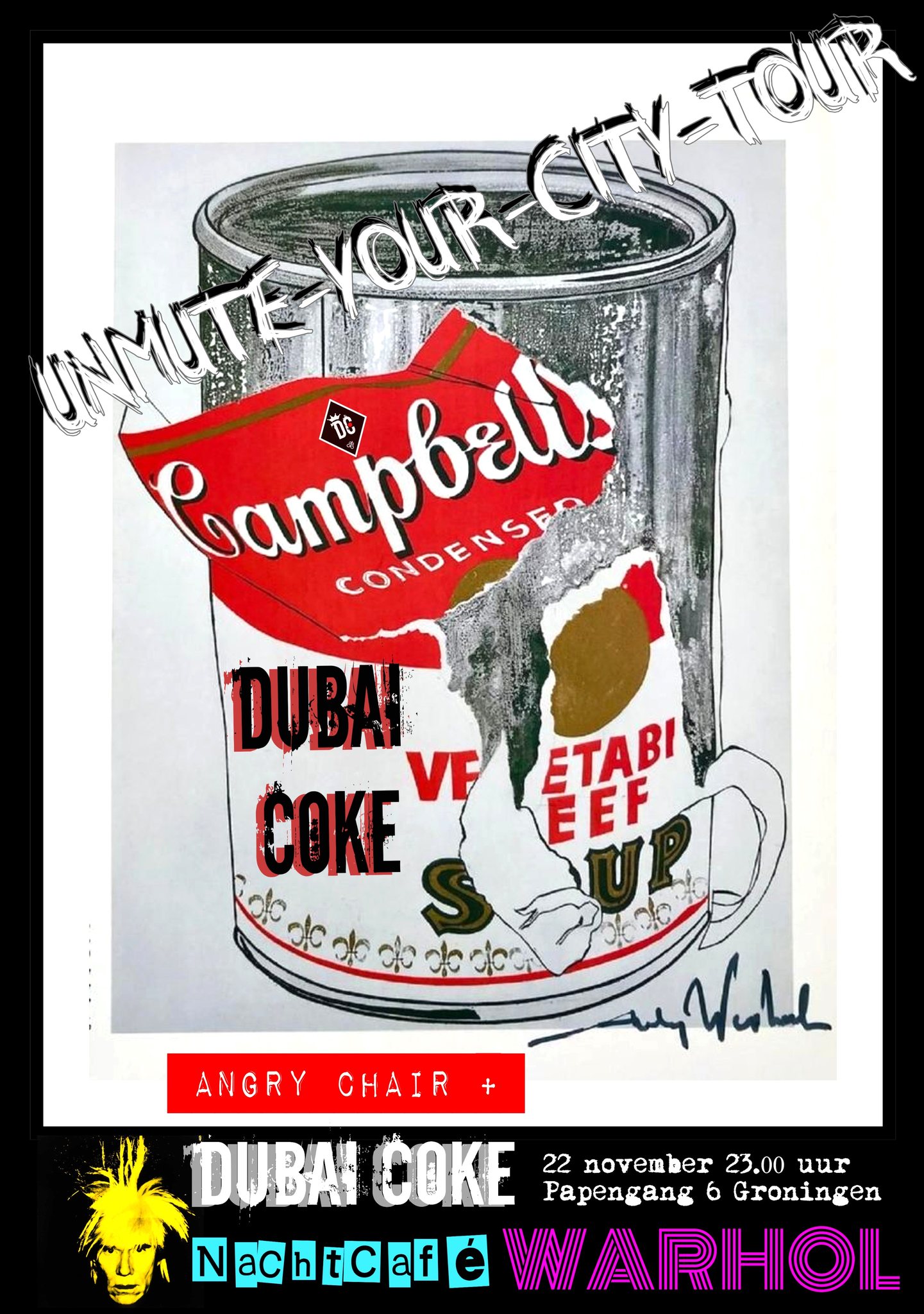 Dubai Coke and Agry Chair, Live @ Warhol
